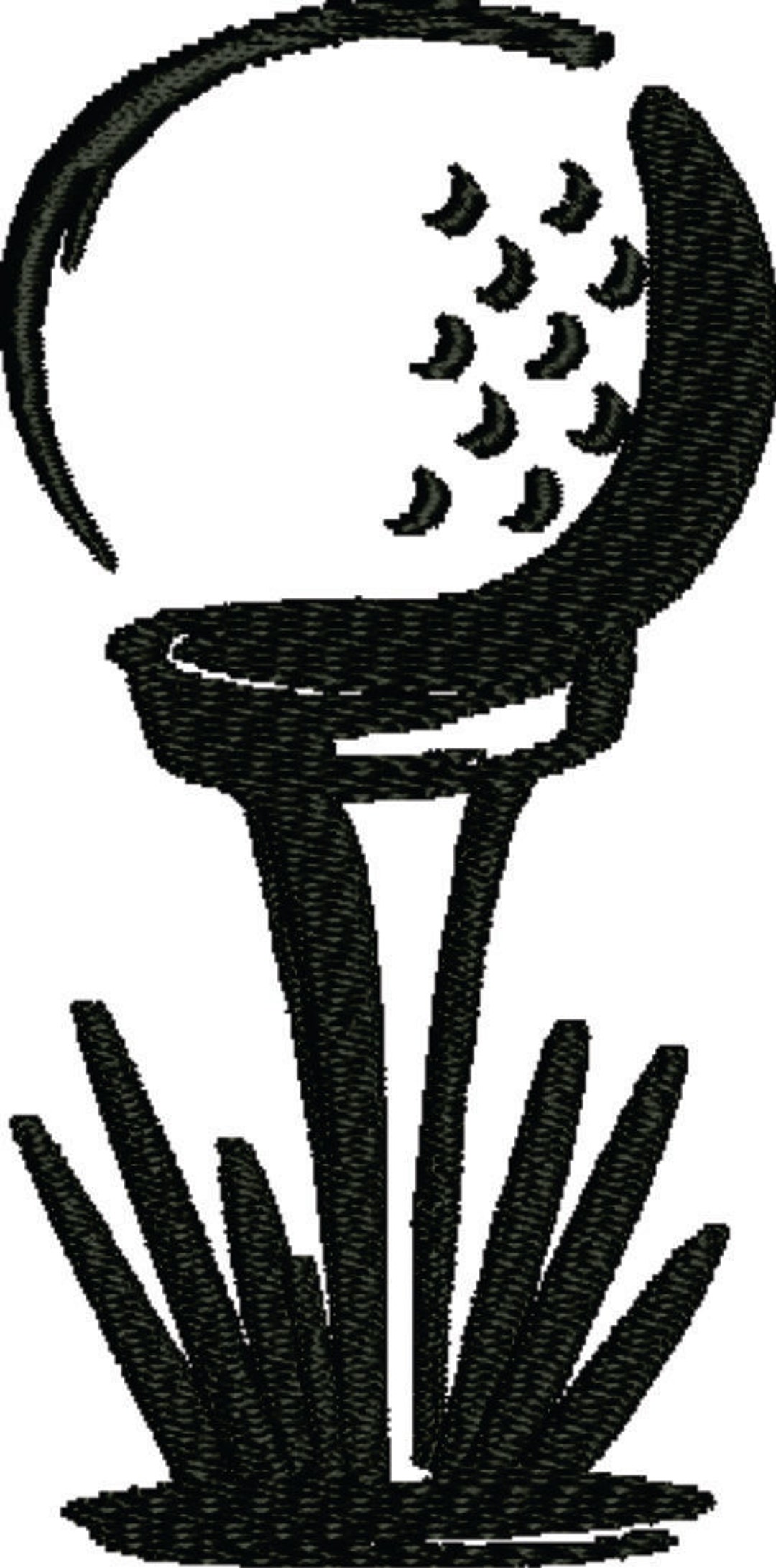Golf Tee Embroidery Design Golf - Etsy