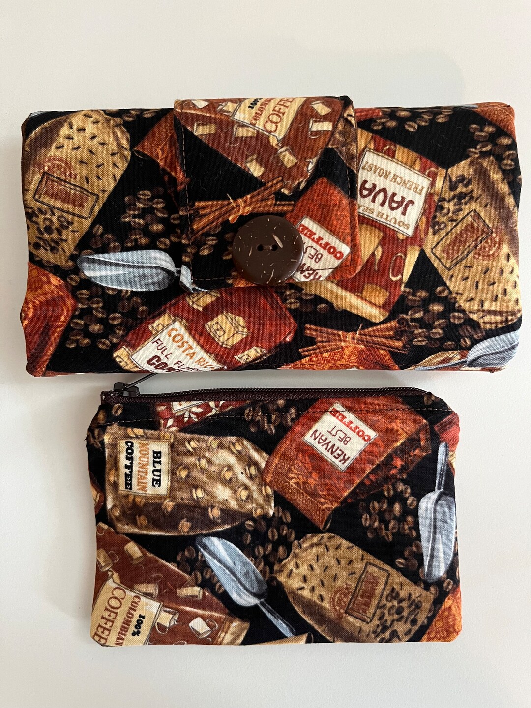 Coffee Wallet and Coin Pouch - Etsy