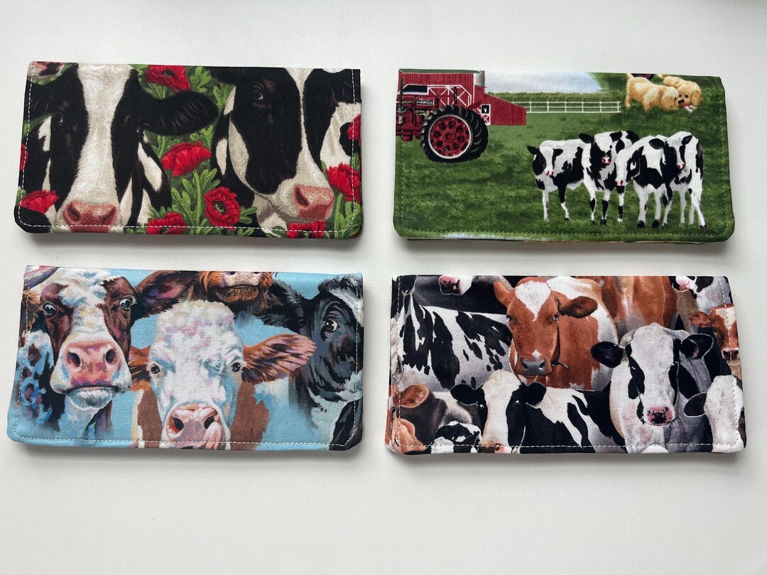 Cow Checkbook Covers - Etsy