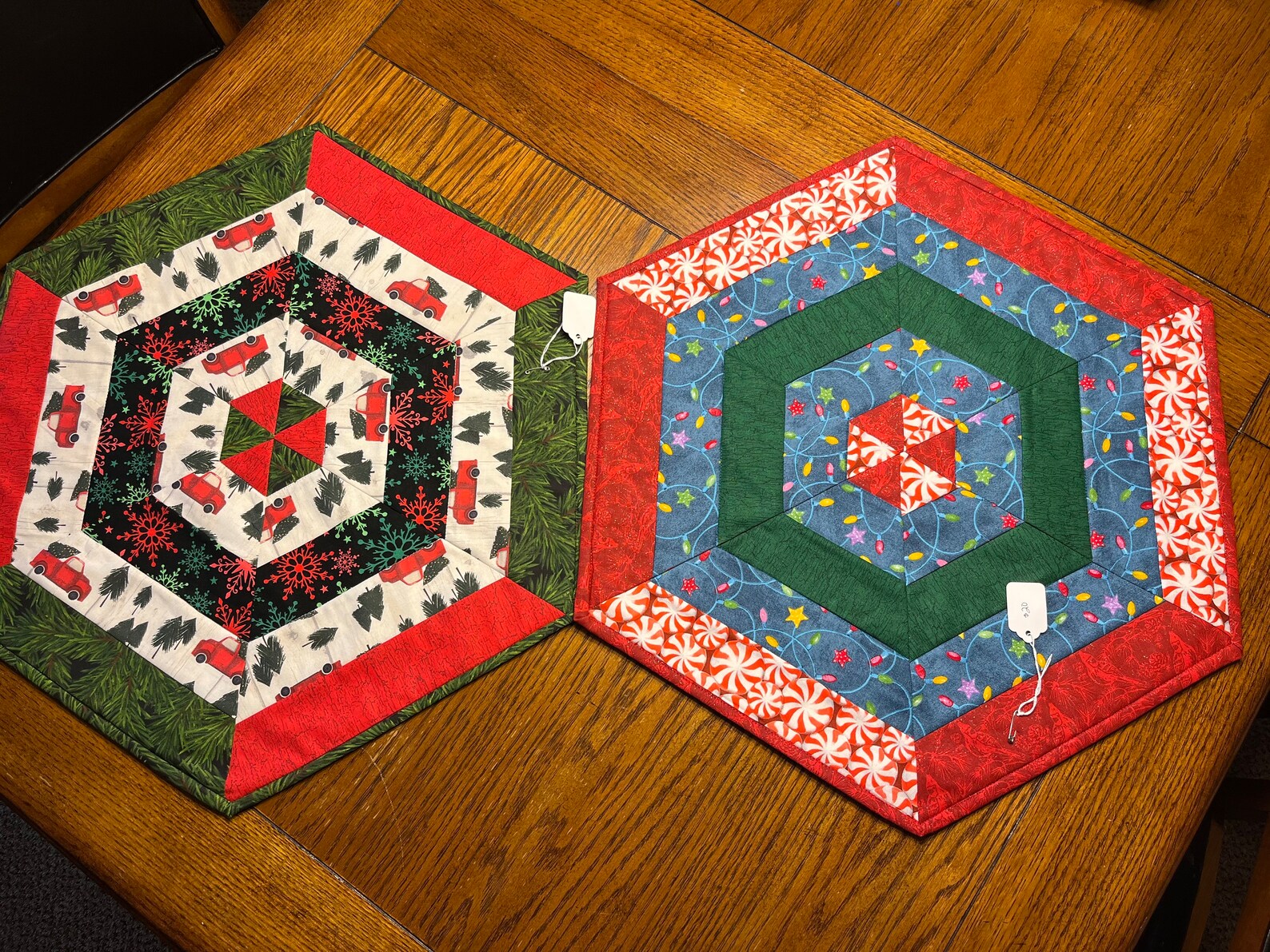 Christmas Hexagon Table Topper - Etsy