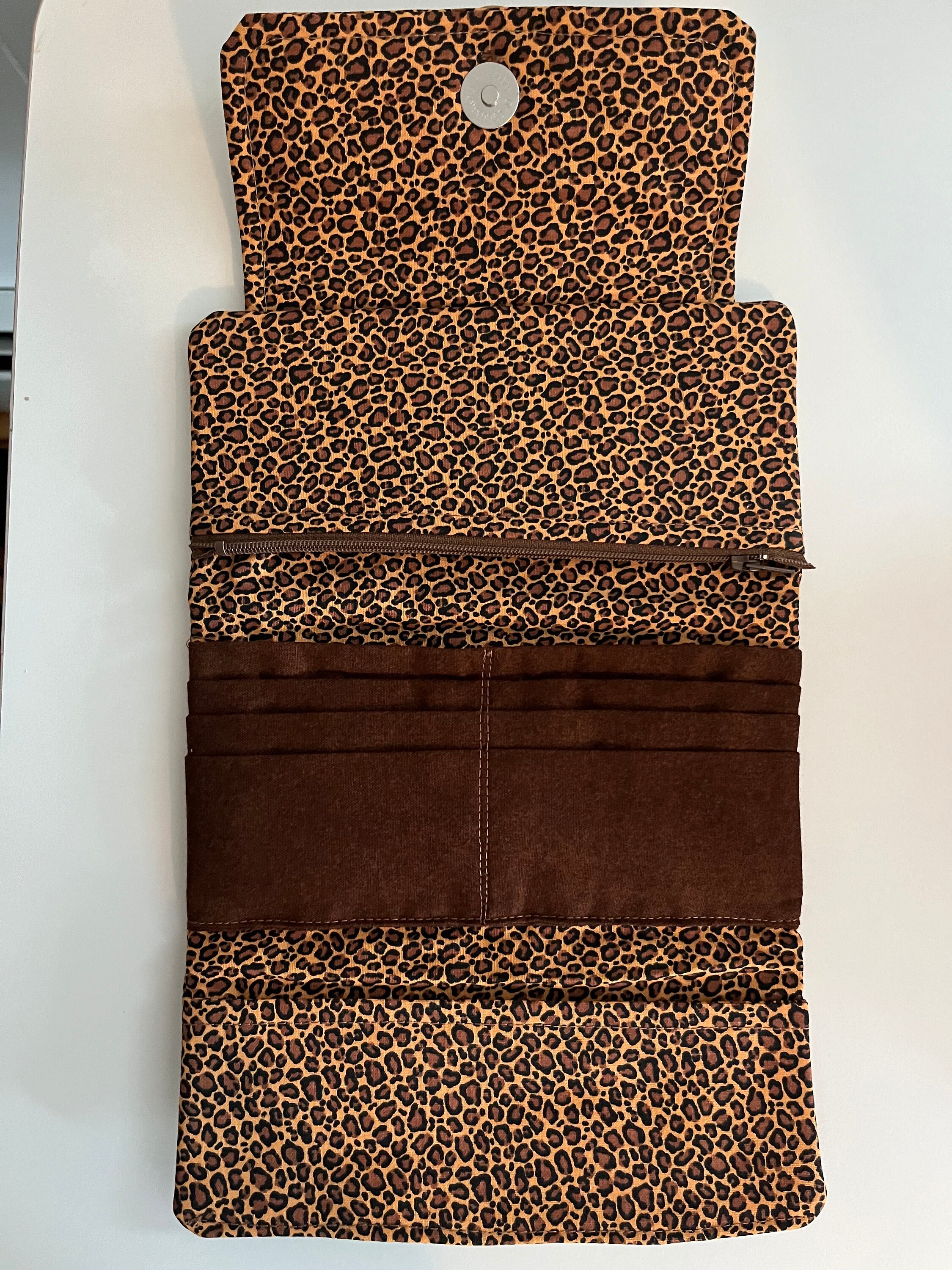 Leopard Print Trifold Wallet - Etsy