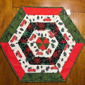 Christmas Hexagon Table Topper - Etsy