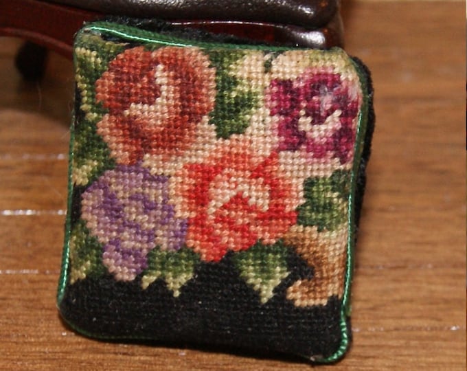 SALE: Dollhouse Miniature Petit Point Pillow - Etsy