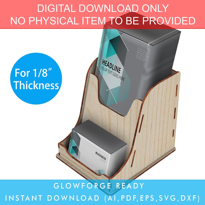 Business Card Stand Svg - Etsy