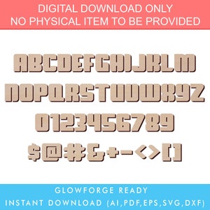 Vector Laser Cut Lettering Alphabet Block Style Font Wooden Letter A-Z ...