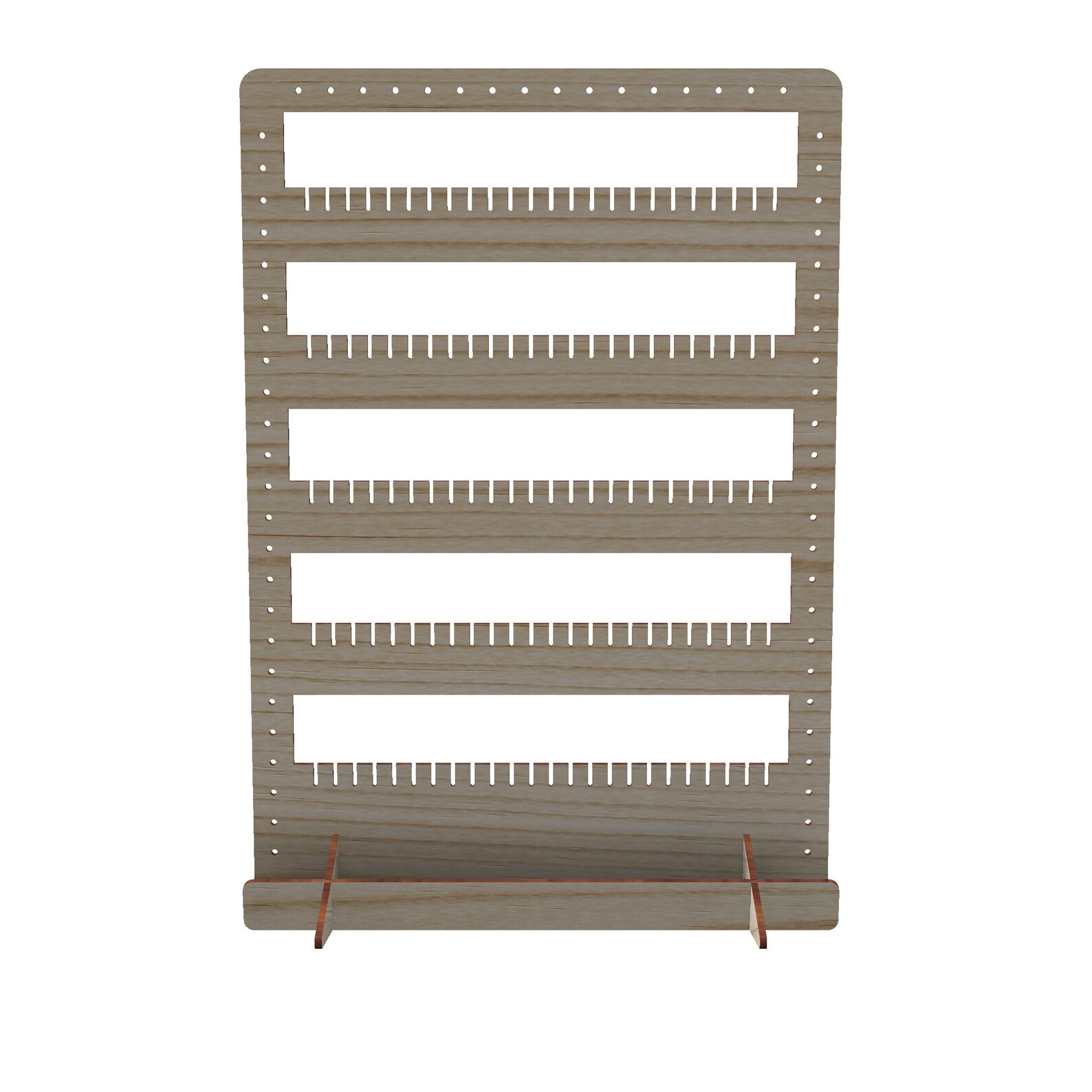 Earring Storage Board With 120 Slots and 64 Holes Earring Stand Vector ...