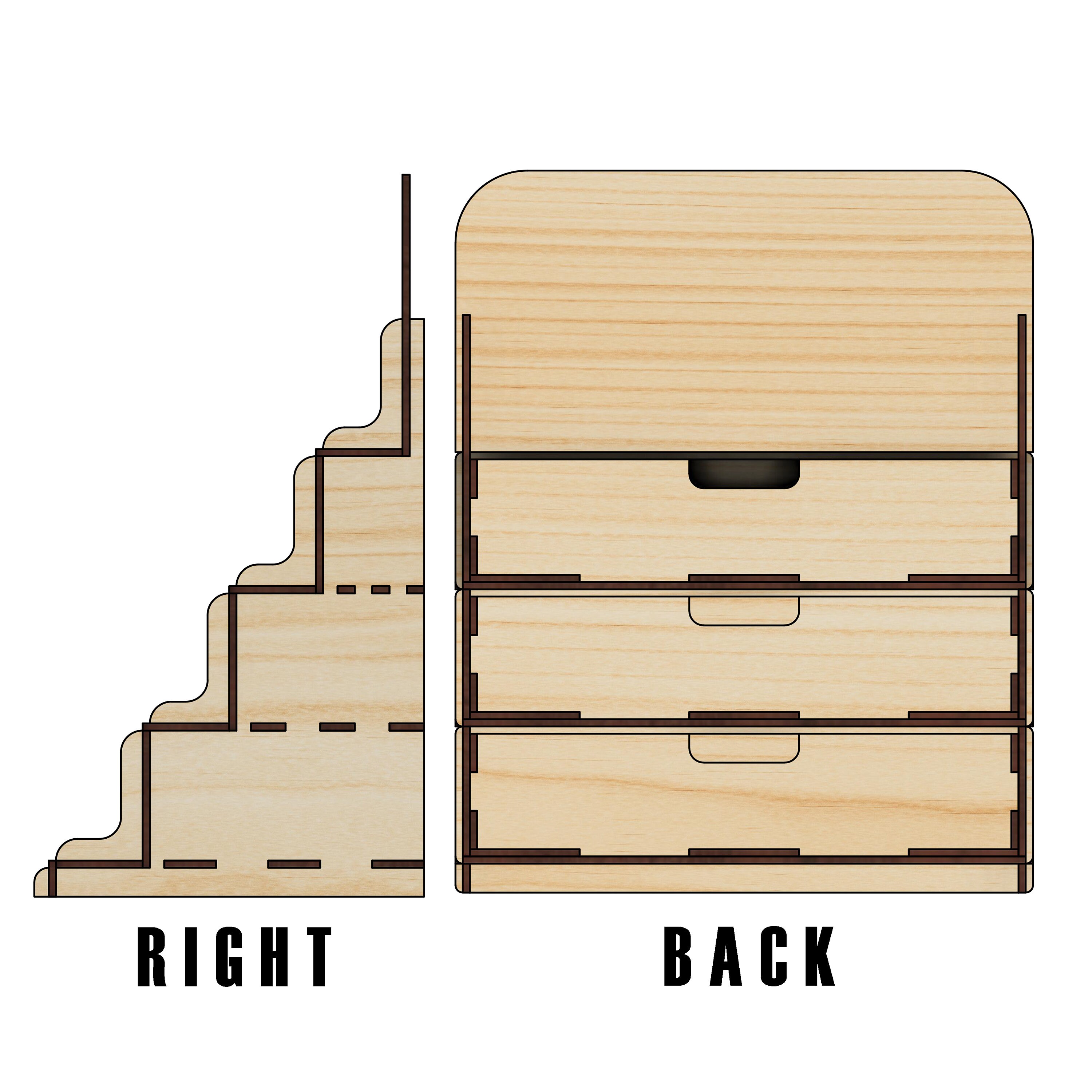 Custom Order 4 Layers Product Display Stand With Drawer in | Etsy