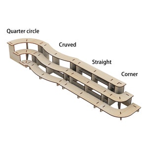 3 Layers Curved Retail Table Display Stand With Shelves for Products ...
