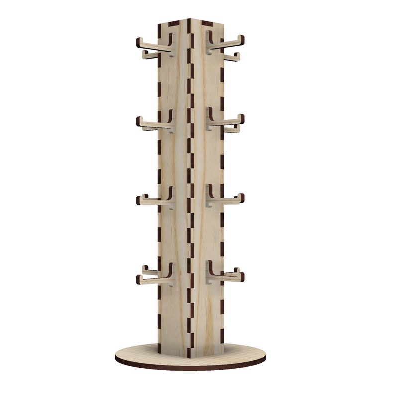 4 Sided 16 Hooks Retail Display Rack Stand for Bracelet / Necklace ...