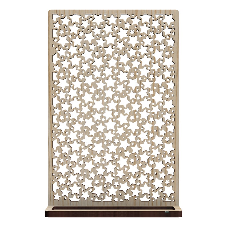 Seamless Decorative Panel Star Pattern Display Stand With | Etsy