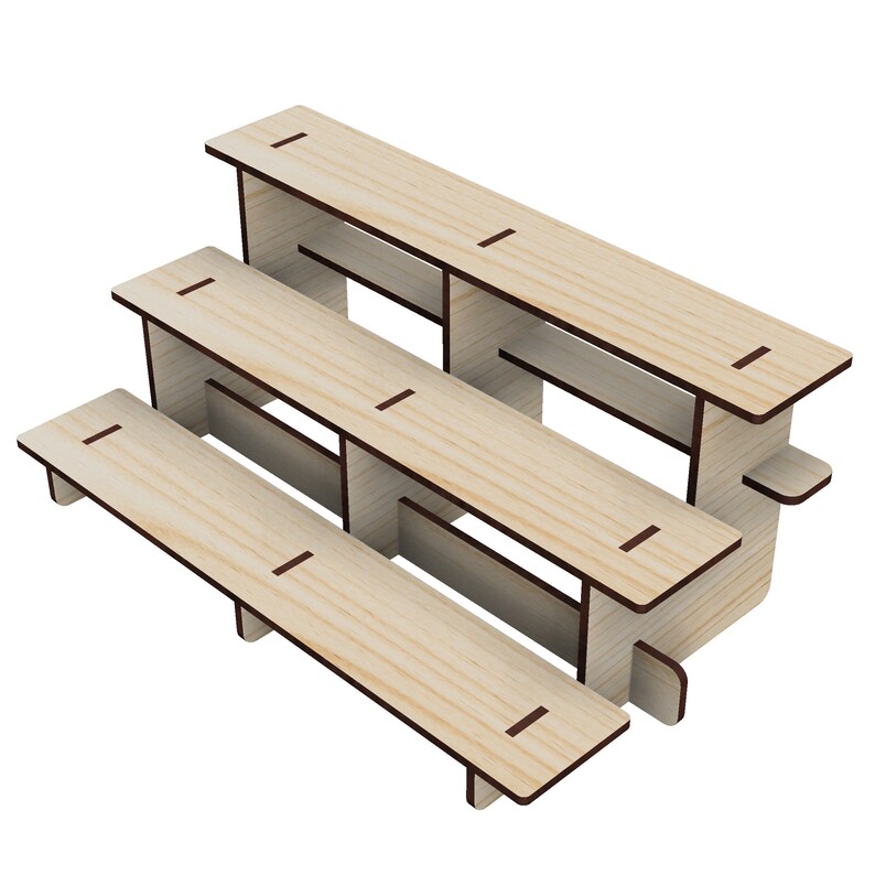 3 Layers Retail Table Display Straight Stand With Shelves for Products ...