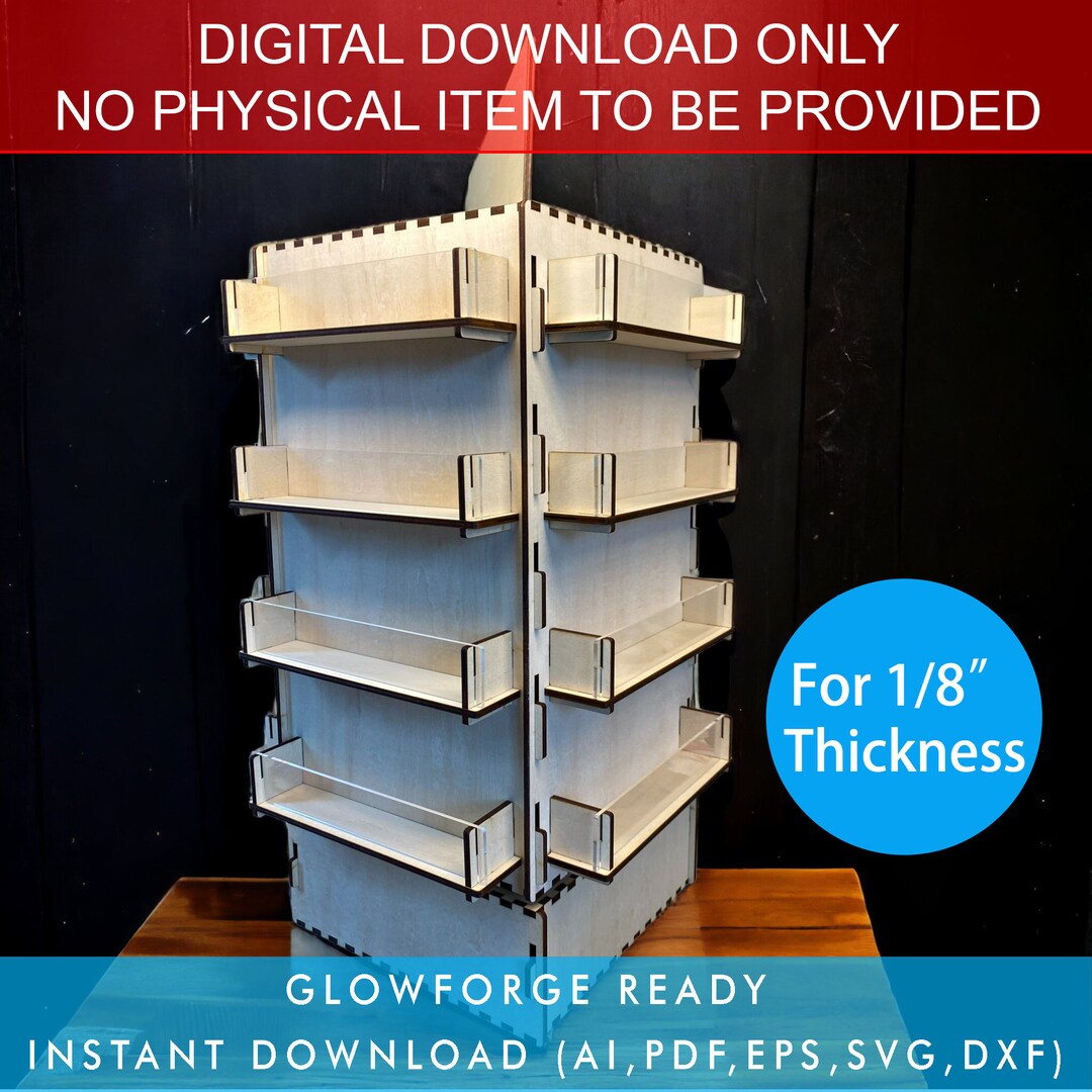 16 Pockets Rotating Retail Display Rack Stand for Stickers / Cards ...