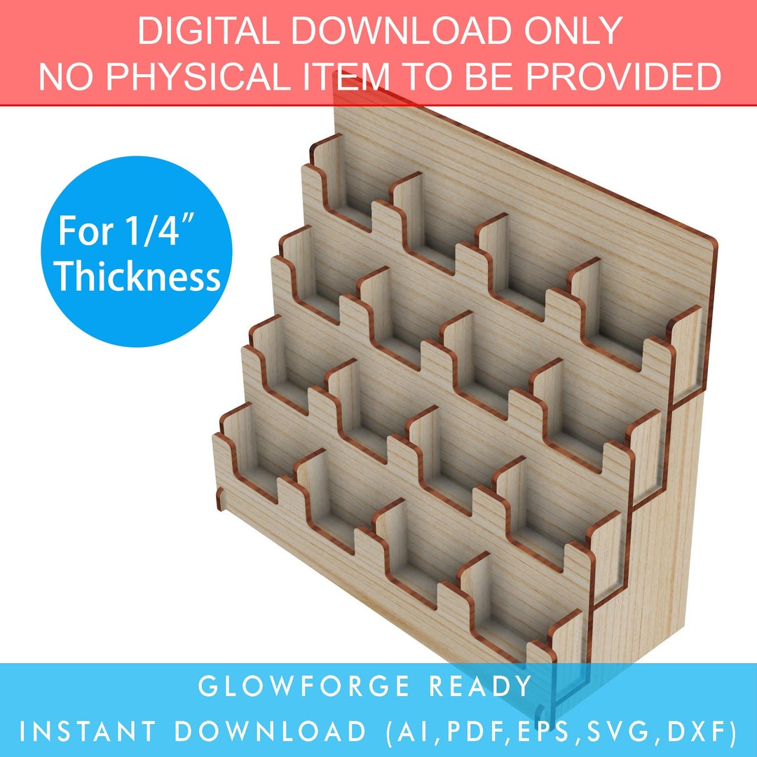 4"x4"x1.5" Pocket Size With 16 Pockets Coaster / Sticker Display Stand ...