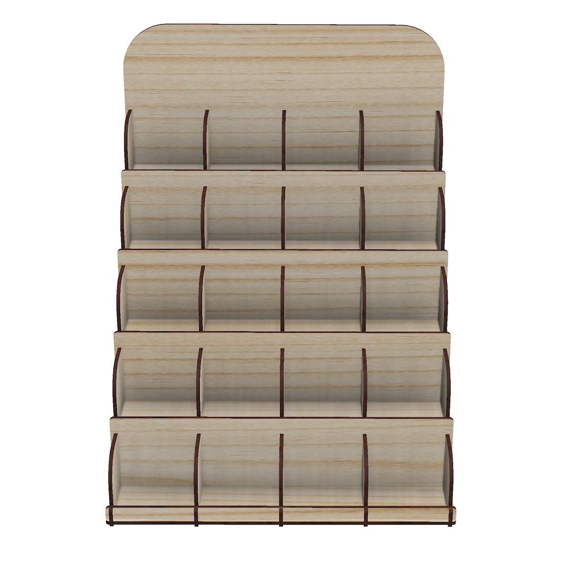 2.5 Inch Coaster Display Stand With 20 Pocket Countertop | Etsy