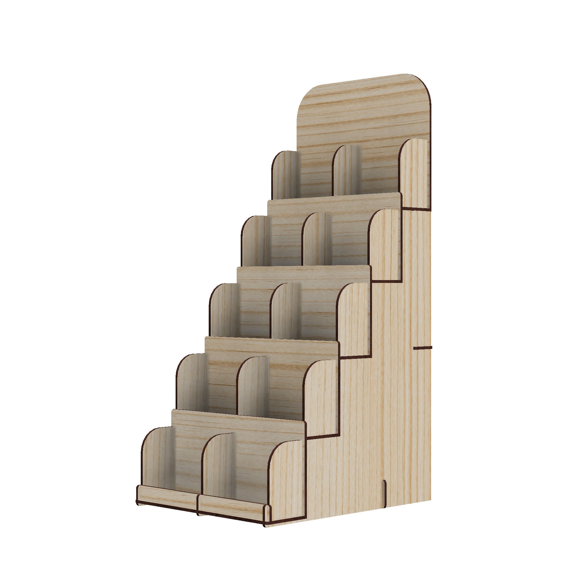 3.5 Inch Coaster Display Stand With 10 Pockets Countertop Retail ...