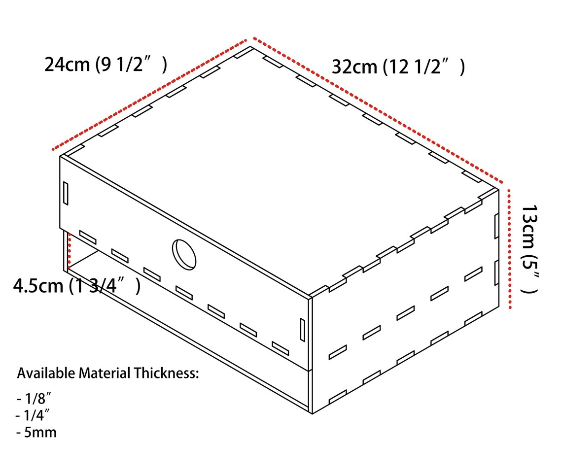 Downloadable File for Mini Chest of Drawers, 32x24 Cm, Laser Cut File ...