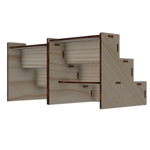 3 Tier Expandable Retail Table Display Straight Stand With Shelves ...