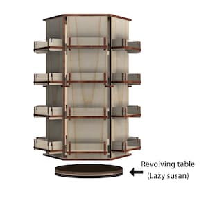 Laser Cut Files for 3" Coaster or Sticker Rotatable Display Stand, 6 ...