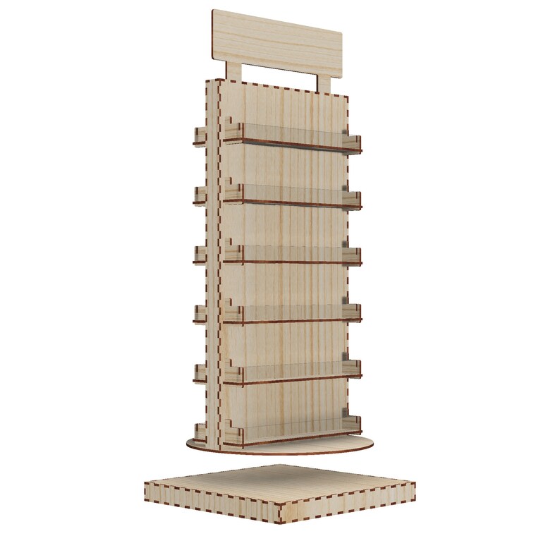 6 Rows X 2 Sides Rotating Retail Display Rack Stand for - Etsy