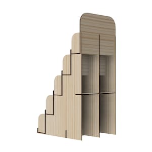 4 Inch Coaster Display Stand With 10 Pockets Countertop Retail - Etsy