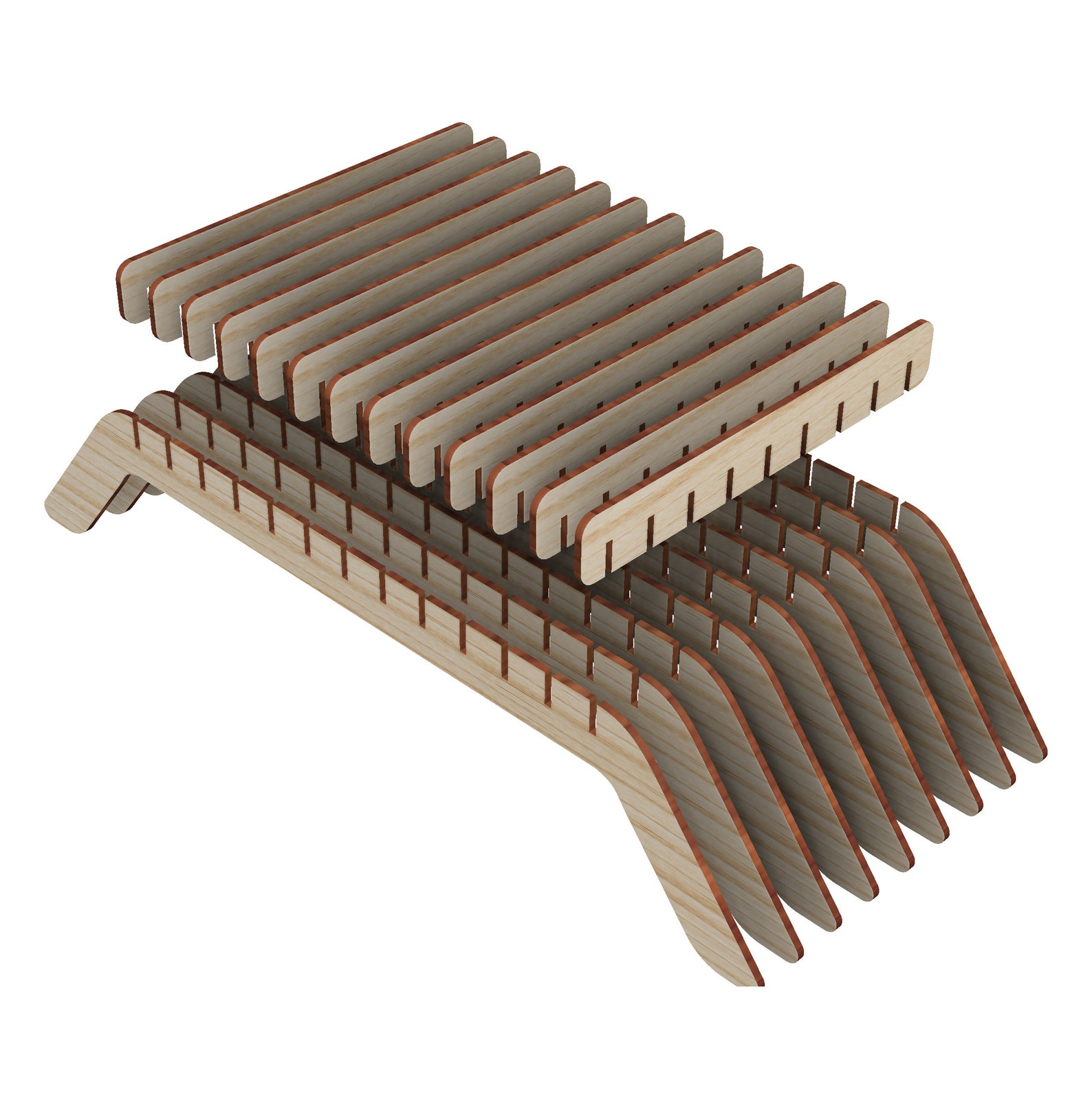 Interlocking Laptop / Monitor Stand With Storage for Keyboard | Etsy