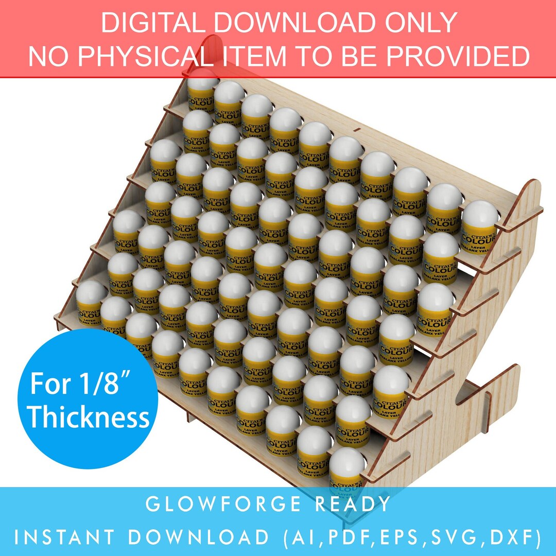 67 Bottles, 7 Layers Citadel Bottle Paint Rack, Citadel Paint Station ...