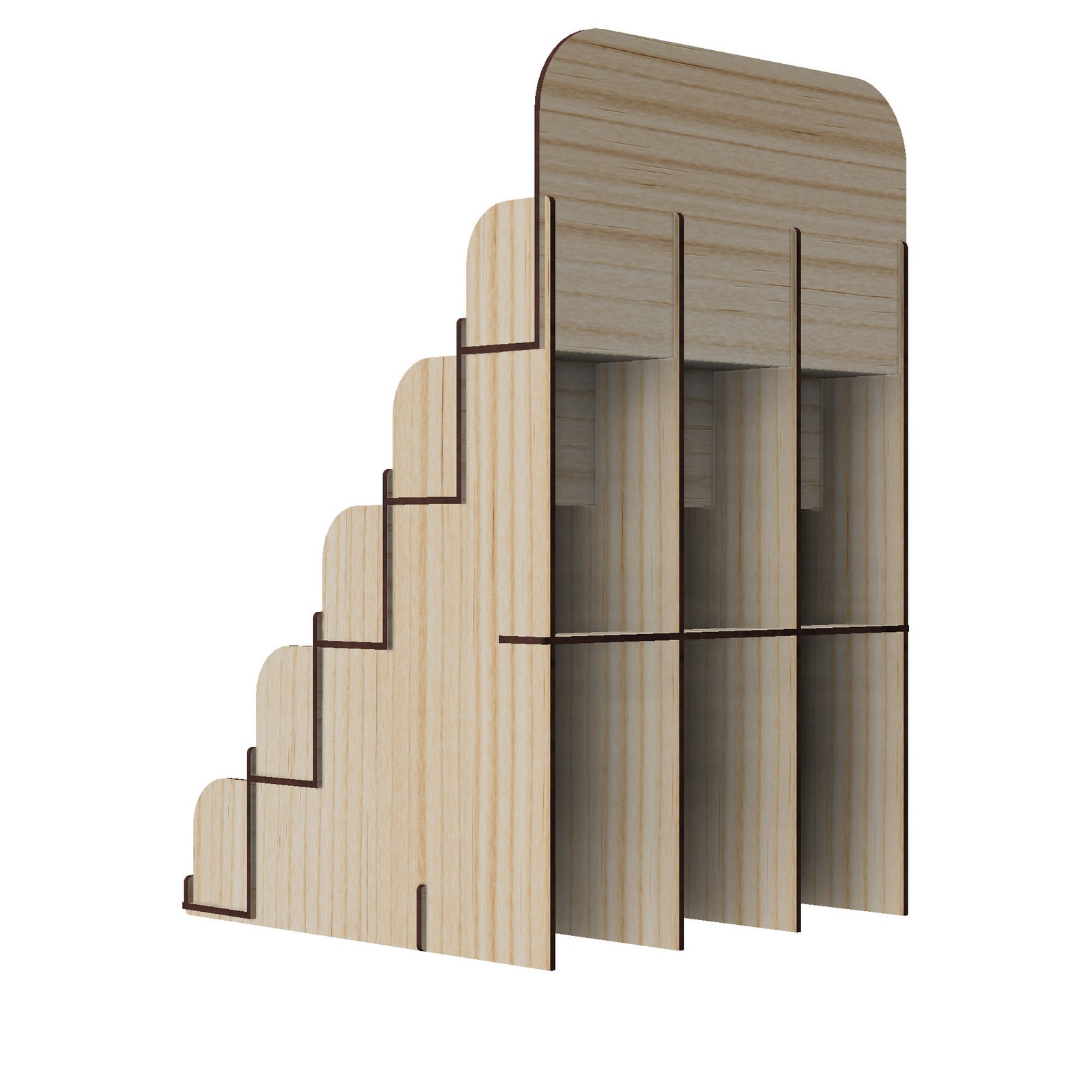 3 Inch Coaster Display Stand With 15 Pockets Countertop Retail Storage ...
