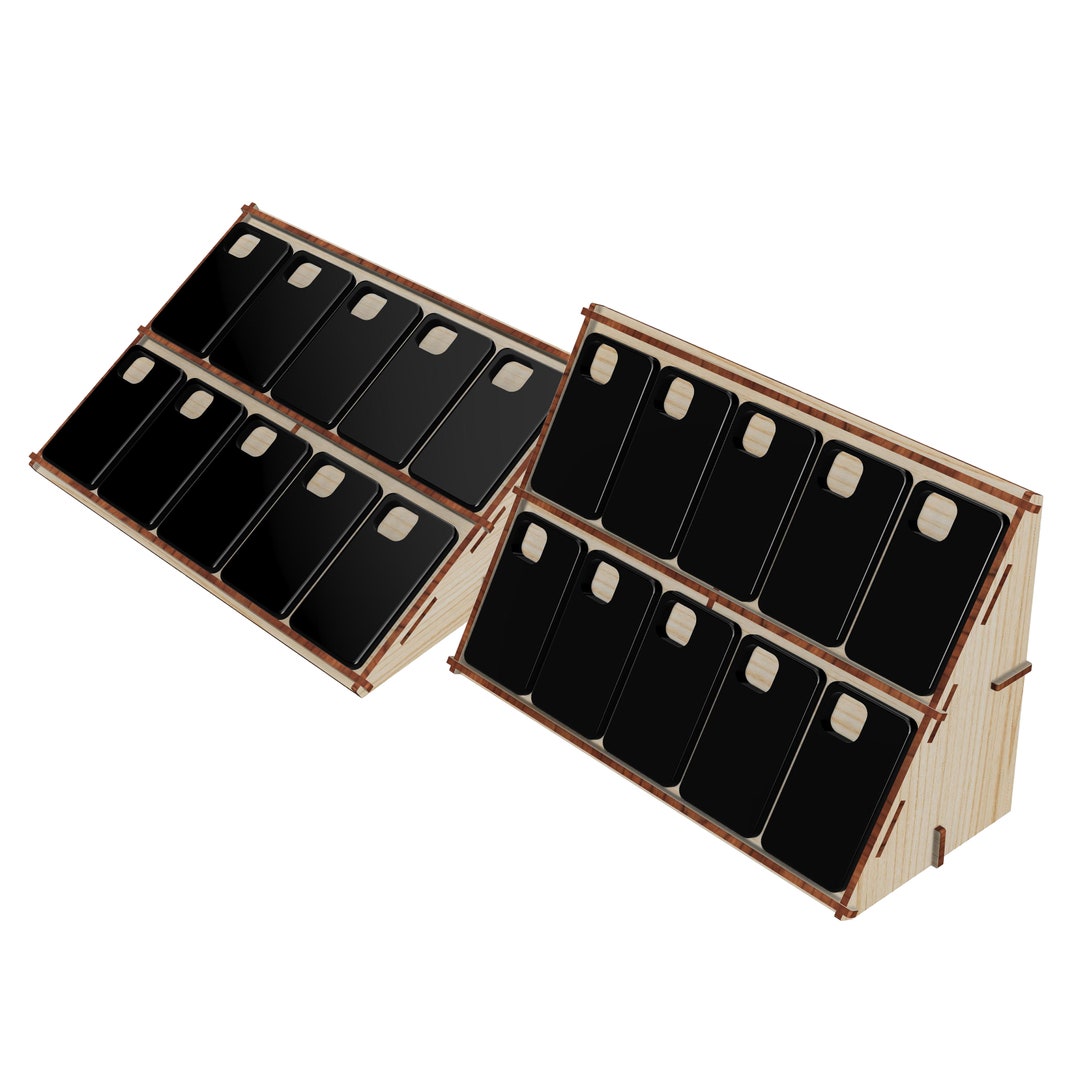 Laser Cut File for Phone Case Display Stand, 2 Different Display Angles ...