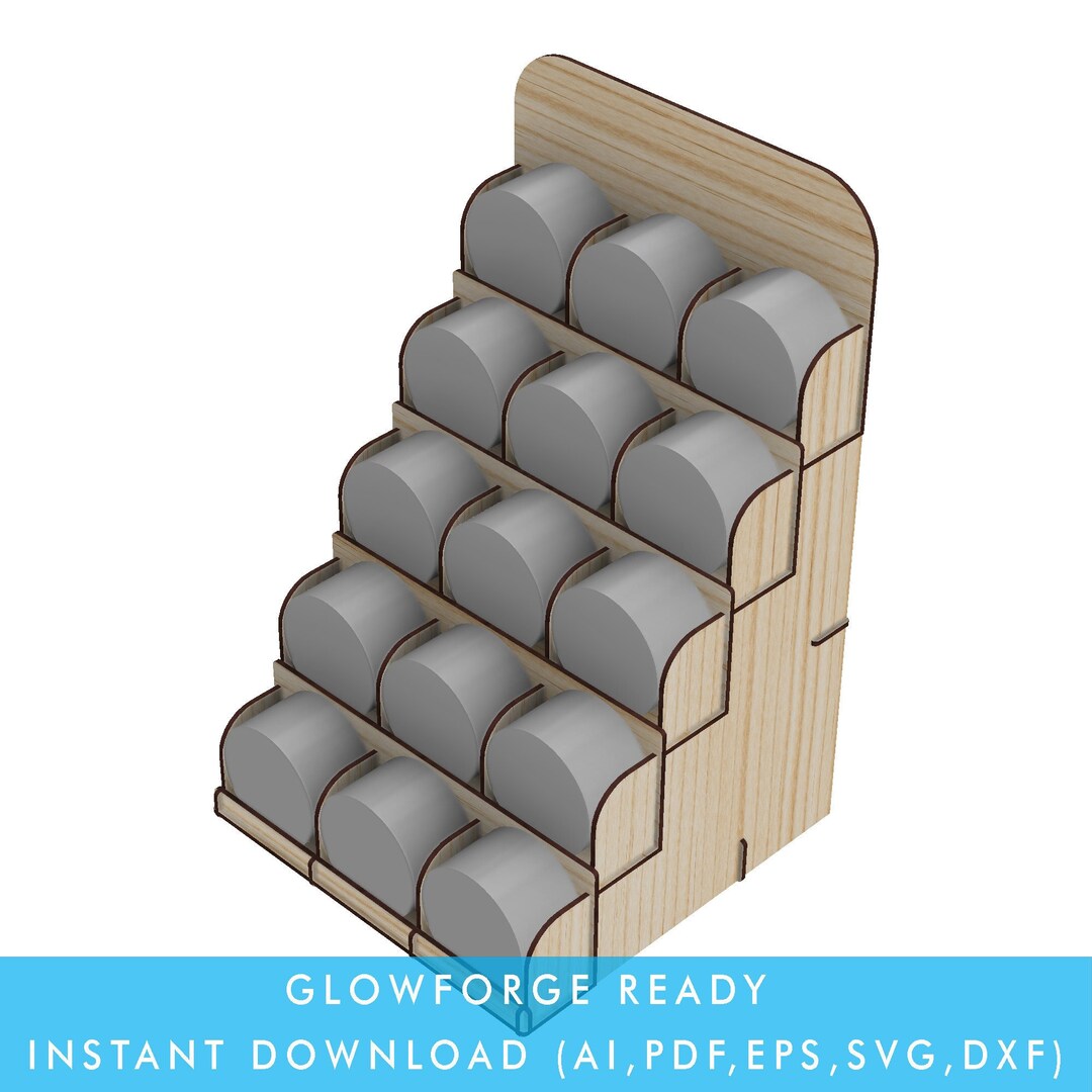 3 Inch Coaster Display Stand With 15 Pockets Countertop Retail Storage ...