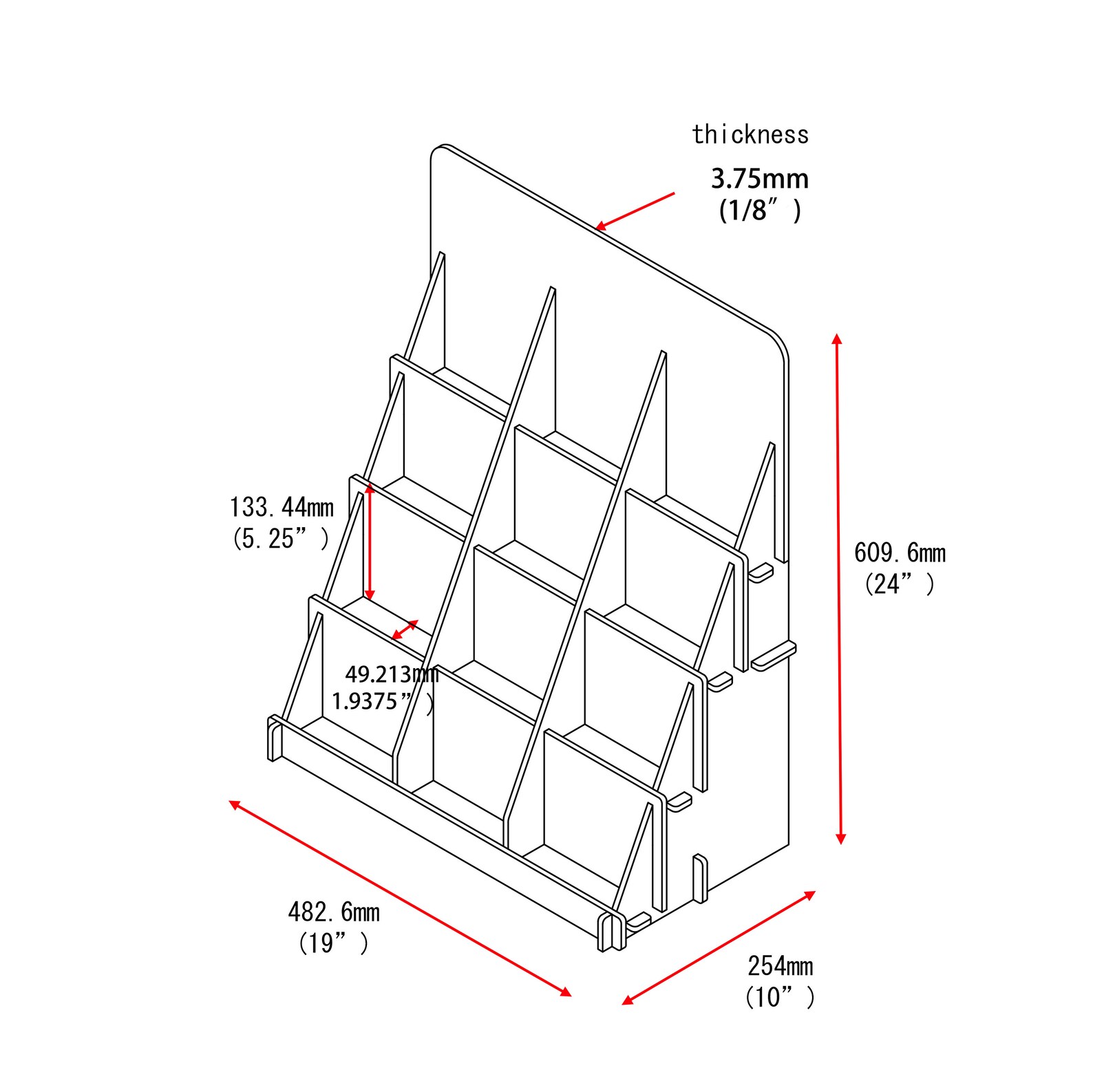 Countertop Retail Display Stand for Stickers / Cards / Badge / - Etsy