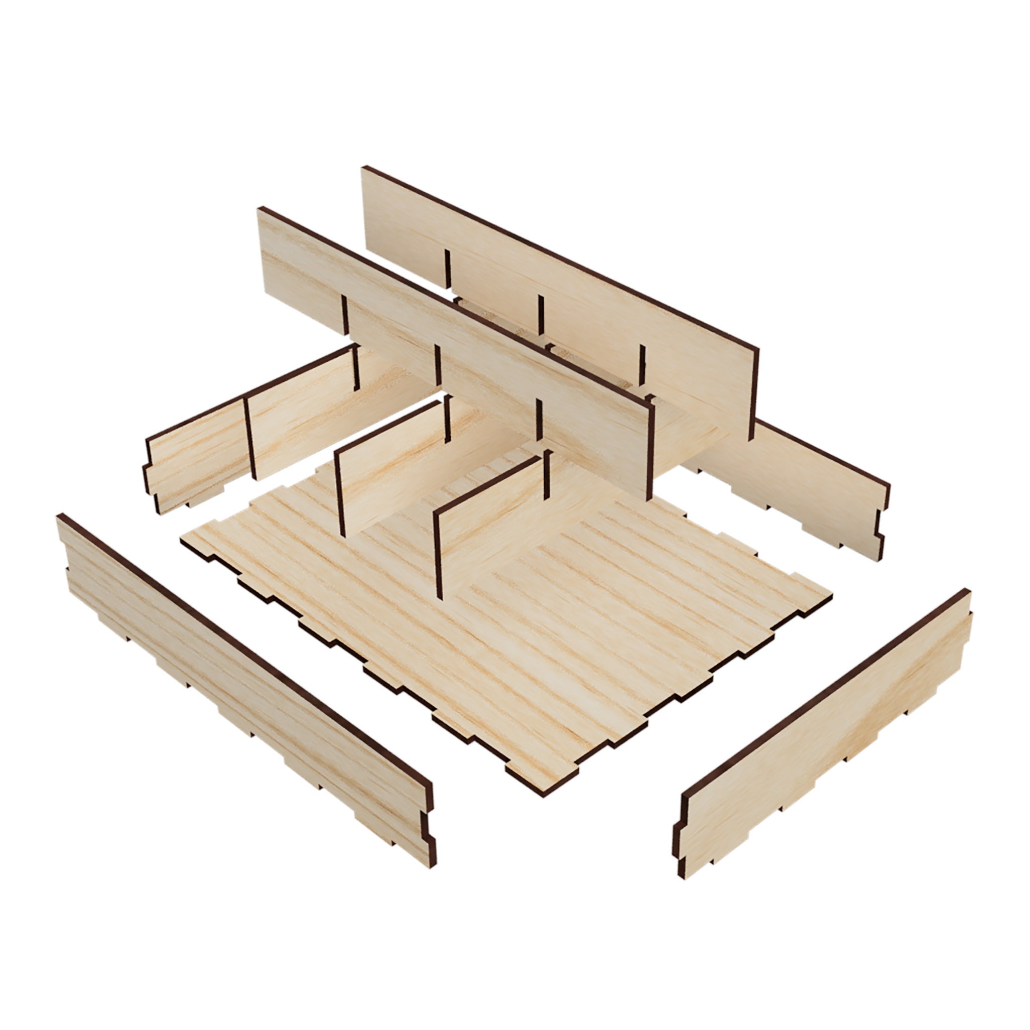 Custom Order Jewelry Compartment Grid Case With Your Size - Etsy