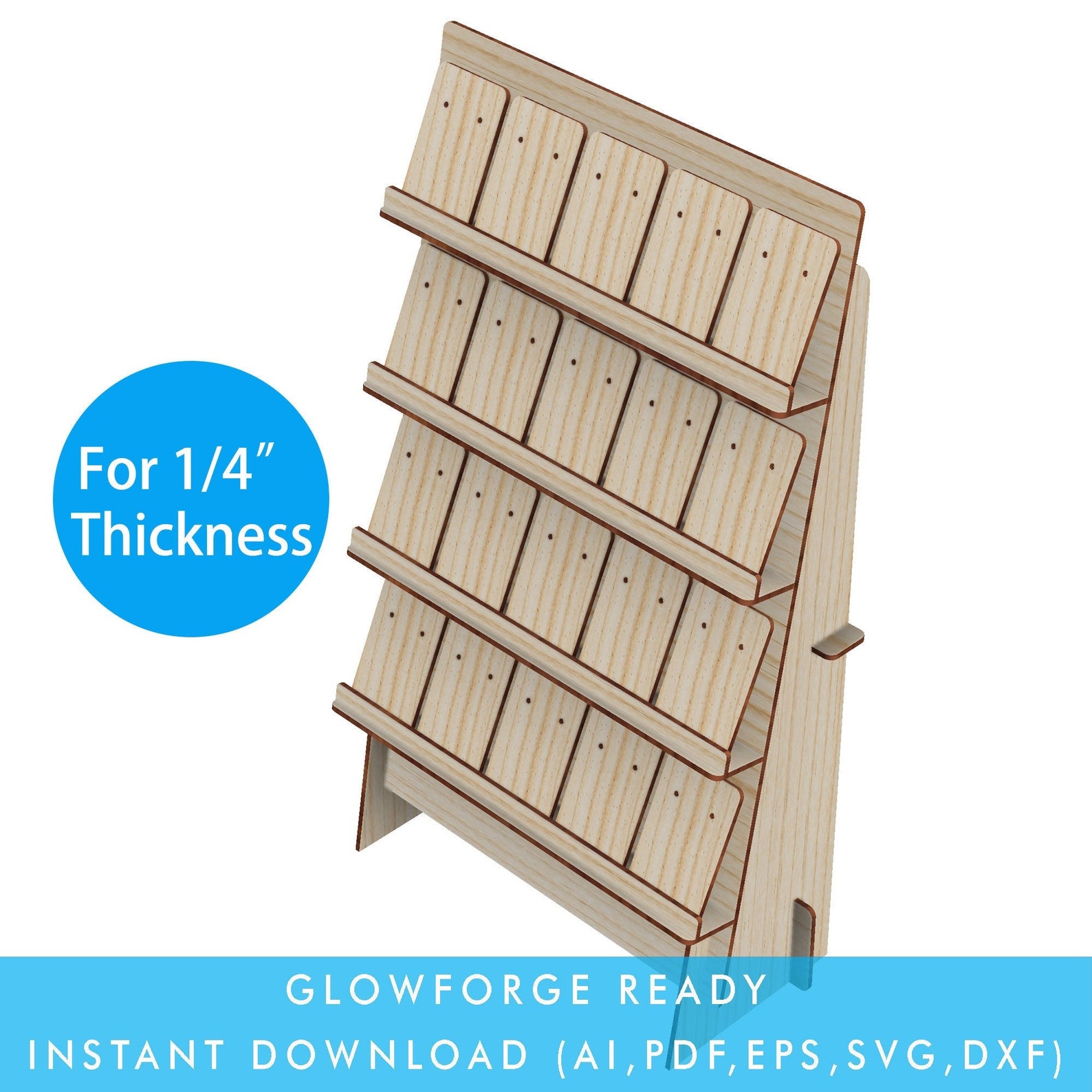 Laser Cut File for 4 Layers Earring Display Stand With 20 of - Etsy