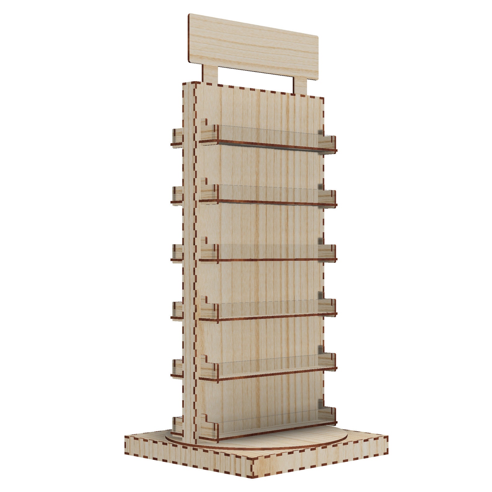 6 Rows X 2 Sides Rotating Retail Display Rack Stand for - Etsy