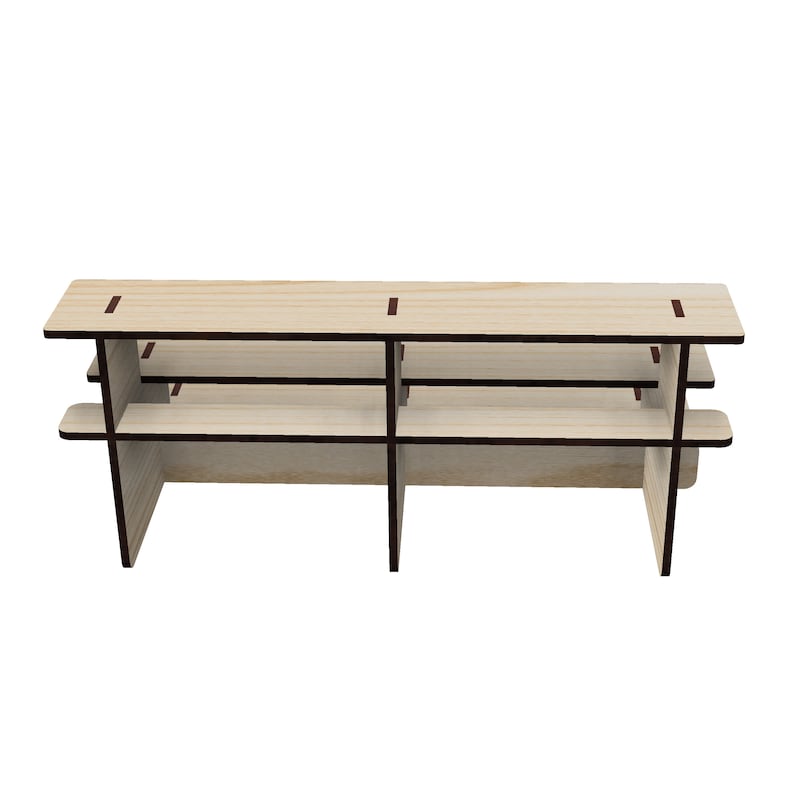 3 Layers Retail Table Display Straight Stand With Shelves for Products ...