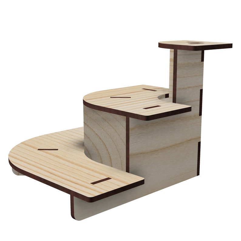 3 Layers Retail Table Display Corner Stand With Shelves for Products ...