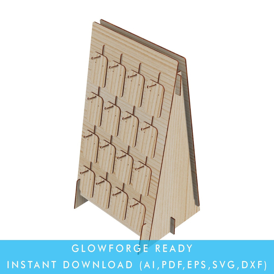 2 Sides Earring Display Stand With Hanging Hook / 50mm Earring Card for ...