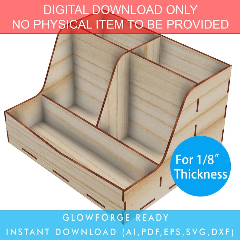 Downloadable File for Laser Cutting Desktop Stationary - Etsy