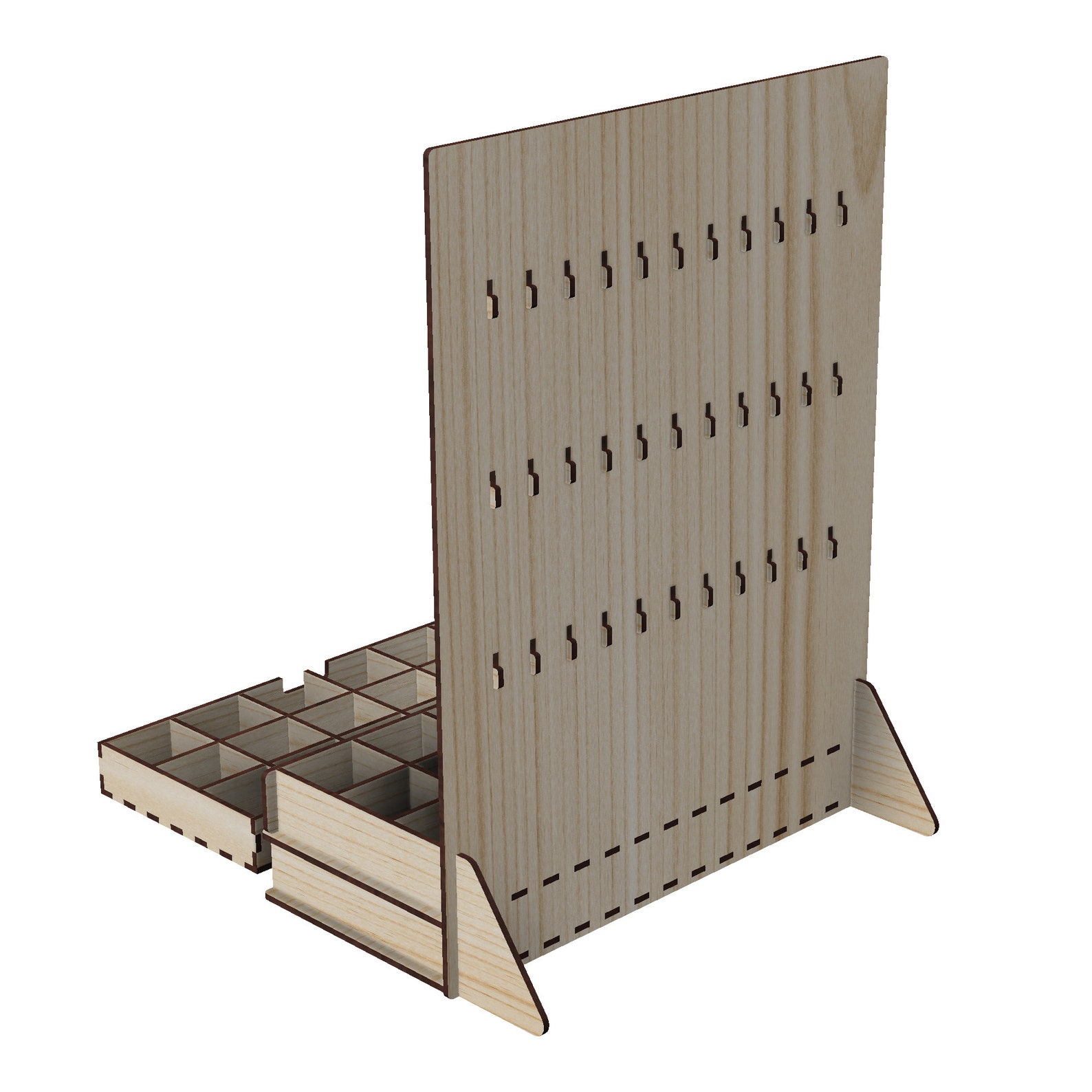 450x600mm 3 Level Hooks Product Display Stand With 2 Steps / - Etsy