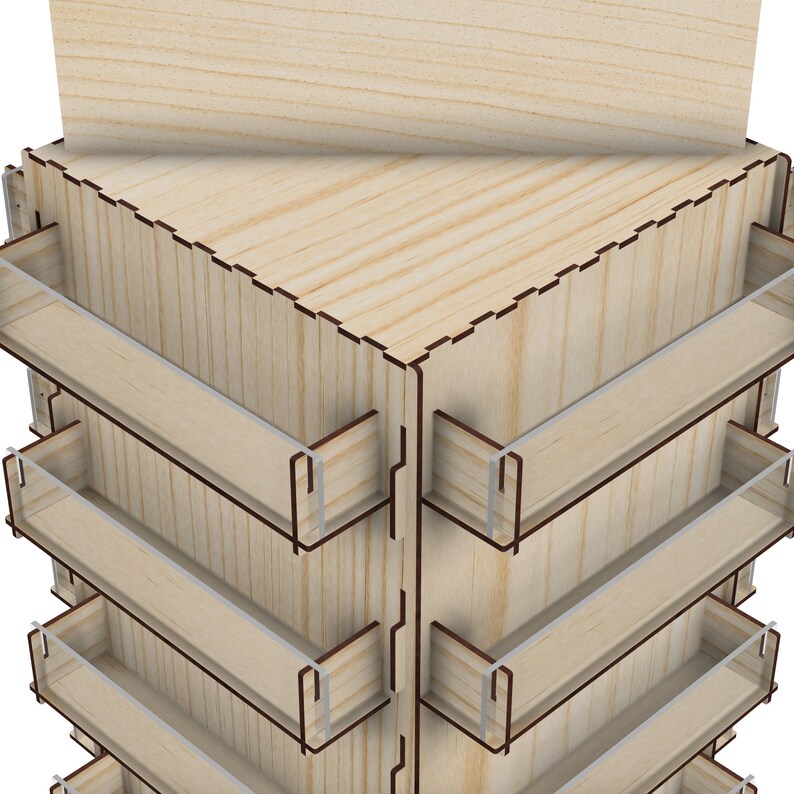 16 Pockets Rotating Retail Display Rack Stand for Stickers / - Etsy