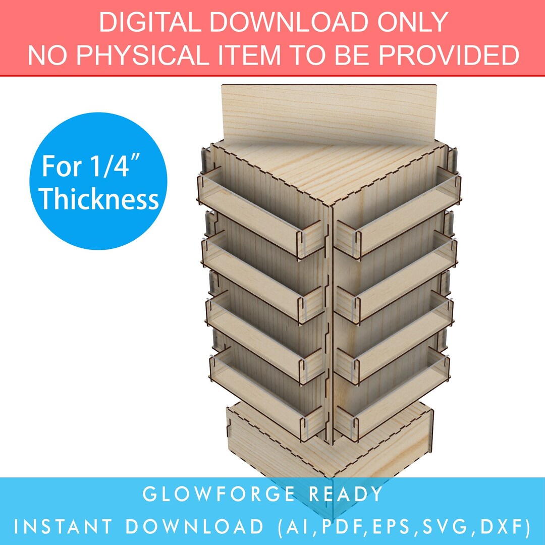 16 Pockets Rotating Retail Display Rack Stand for Stickers / - Etsy