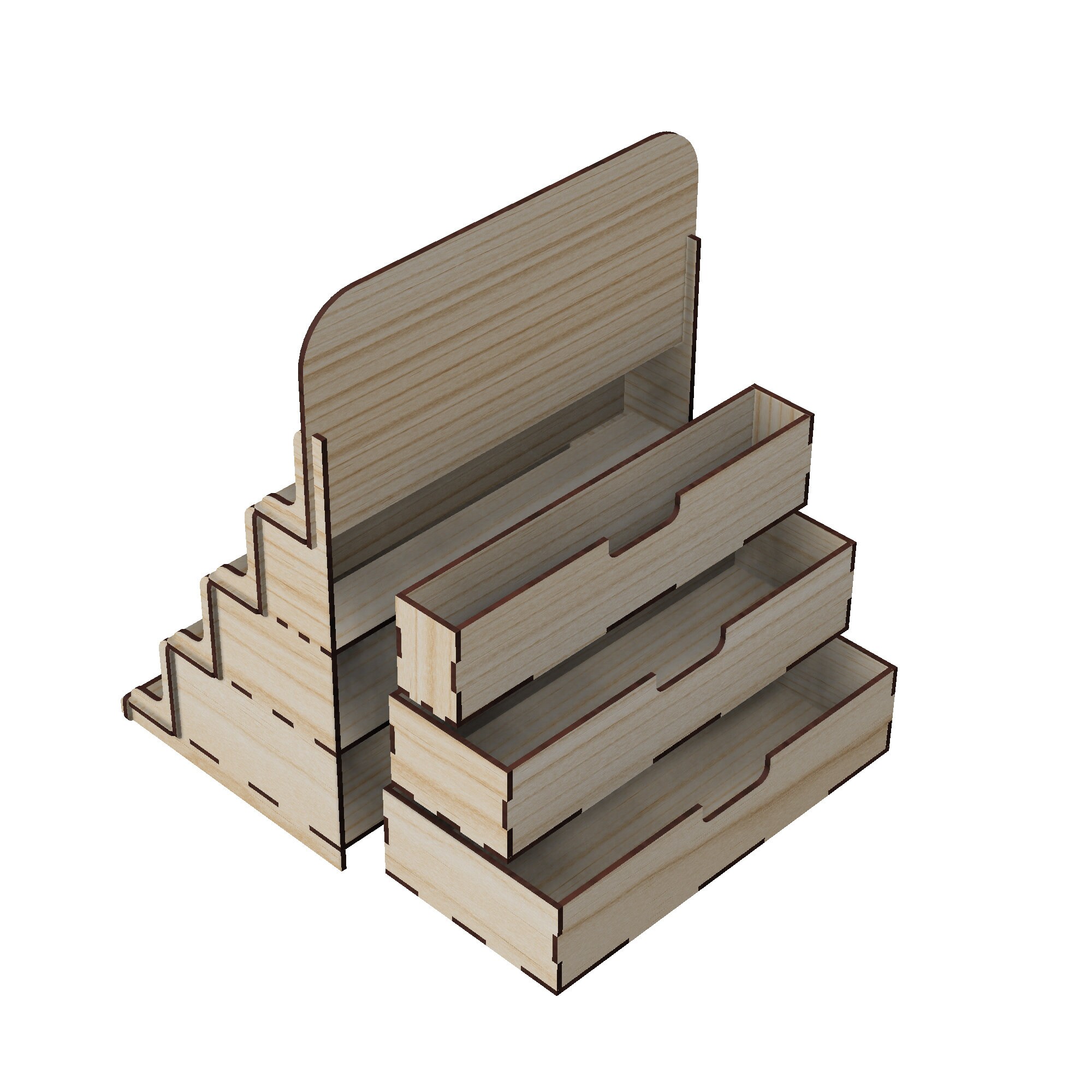 Custom Order 4 Layers Product Display Stand With Drawer in | Etsy