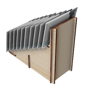 Laser Cut Files for 10 Slots A6 4R 4"x6" Greeting Card Display ...