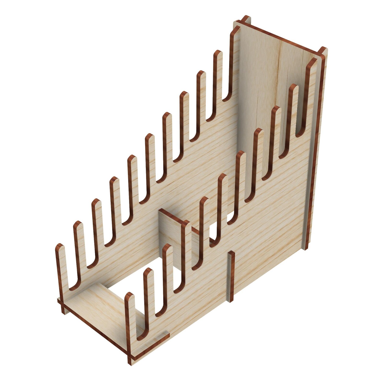Laser Cut Files for 10 Slots A6 4R 4"x6" Greeting Card Display ...