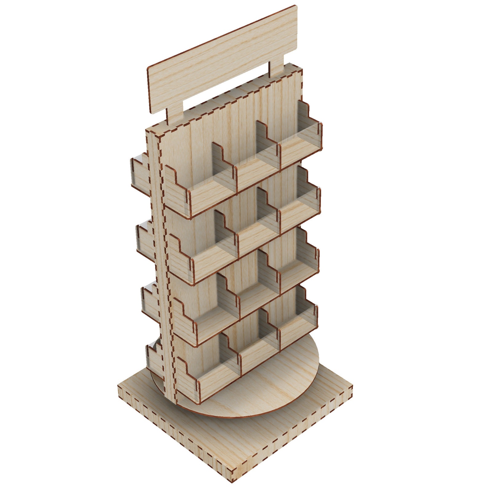 24 Pockets 2 Sides Rotating Retail Display Rack Stand for - Etsy