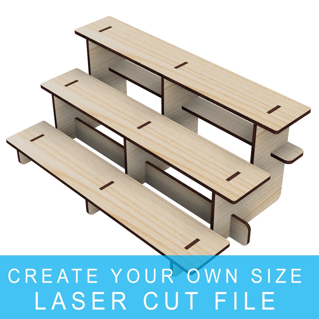 Custom Order Your Own Size, 3 Layers Retail Table Display Straight ...