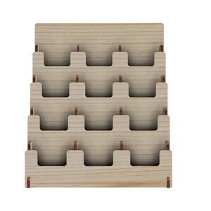 4"x4"x1.5" Pocket Size With 12 Pockets Coaster / Sticker Display Stand ...