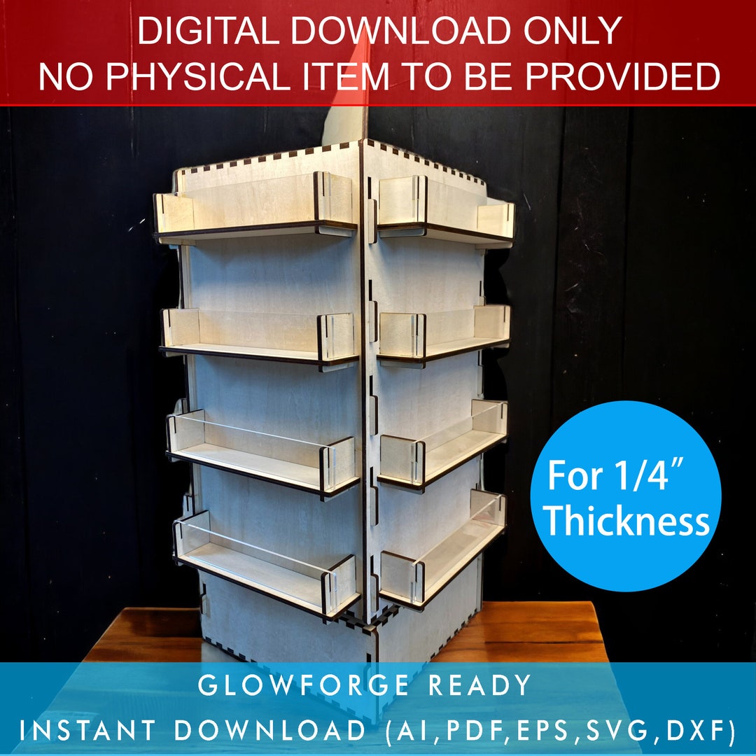 16 Pockets Rotating Retail Display Rack Stand for Stickers / Cards ...