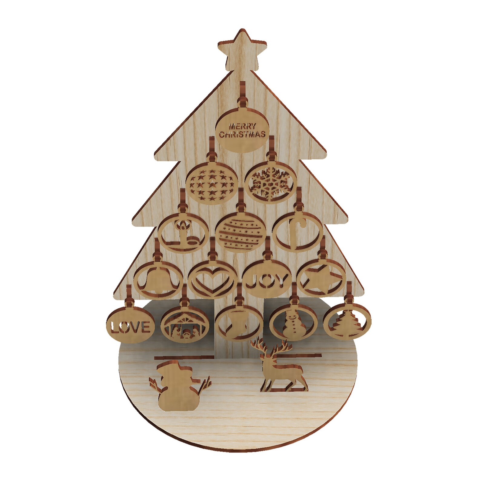 Christmas Tree Ornament Holder Hanger Wooden Display Stand - Etsy