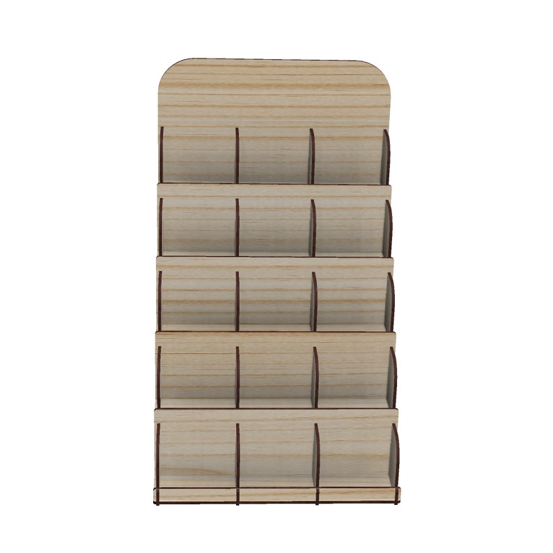 3 Inch Coaster Display Stand With 15 Pockets Countertop Retail - Etsy