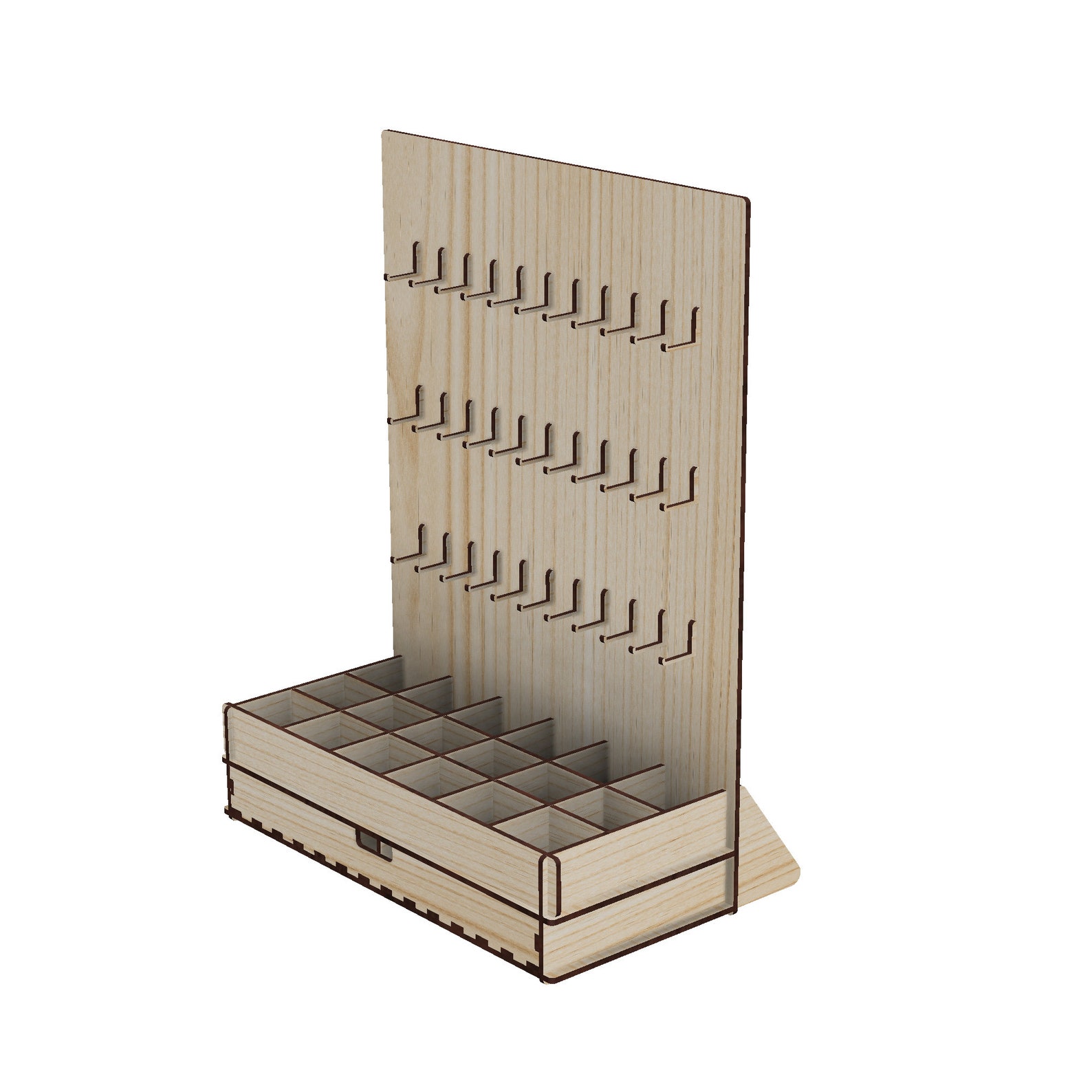 450x600mm 3 Level Hooks Product Display Stand With 2 Steps / - Etsy